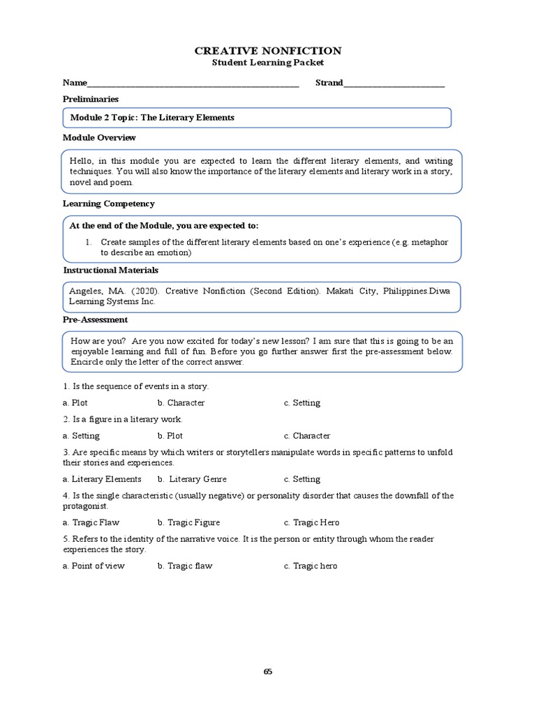 Creative Nonfiction Week 2 FINAL | PDF | Narration | Little Red Riding Hood