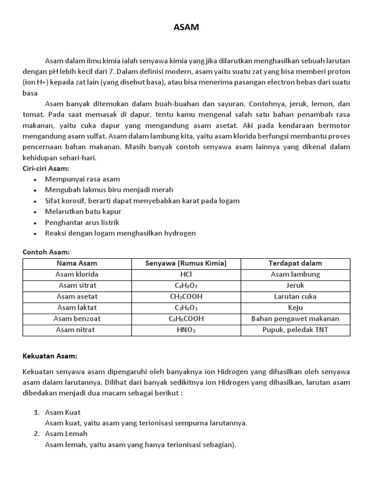 Materi Asam&Basa | PDF
