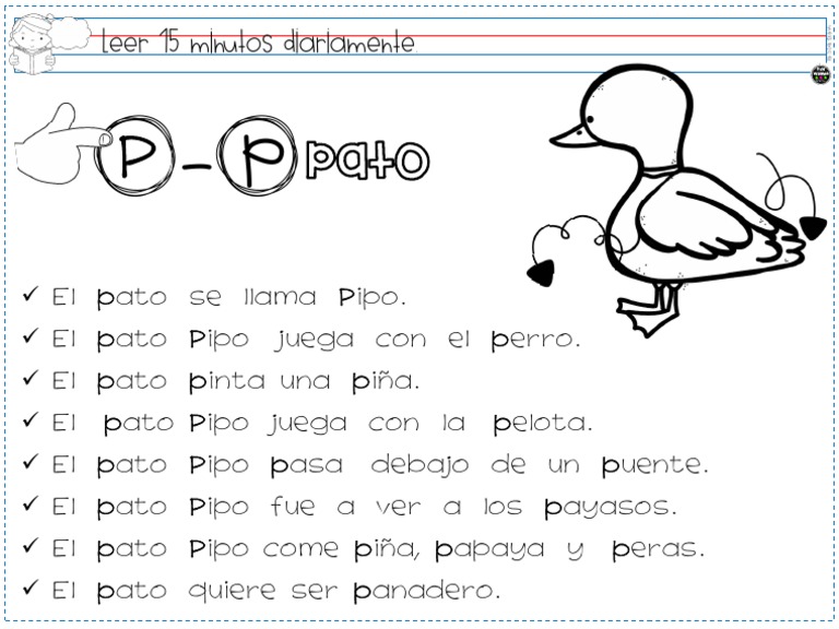 Lectura Con La Letra P | PDF