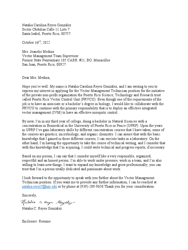 Backup of Cover Letter | PDF