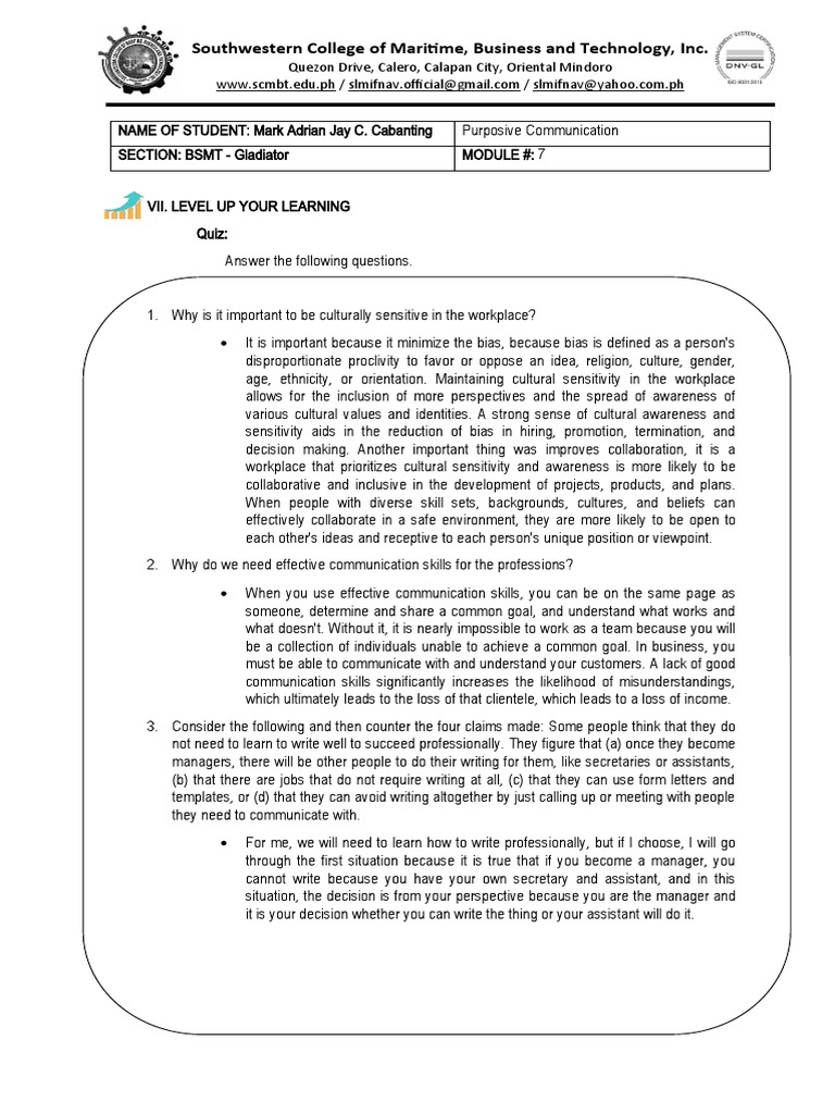 Module 7 Quiz | PDF | Cognition | Psychology