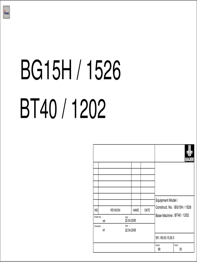 BAUER Electrical Drawing Index | PDF | Electrical Engineering | Equipment