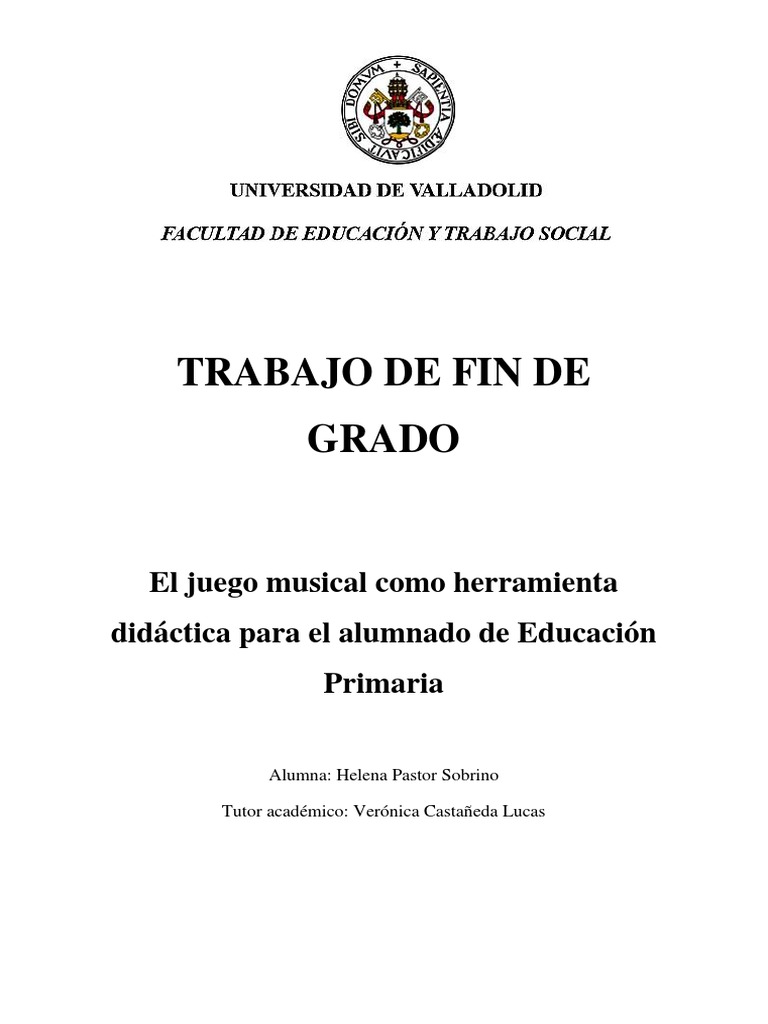 11 El Juego Musical Como Herramienta Didactica Pdf Aprendizaje