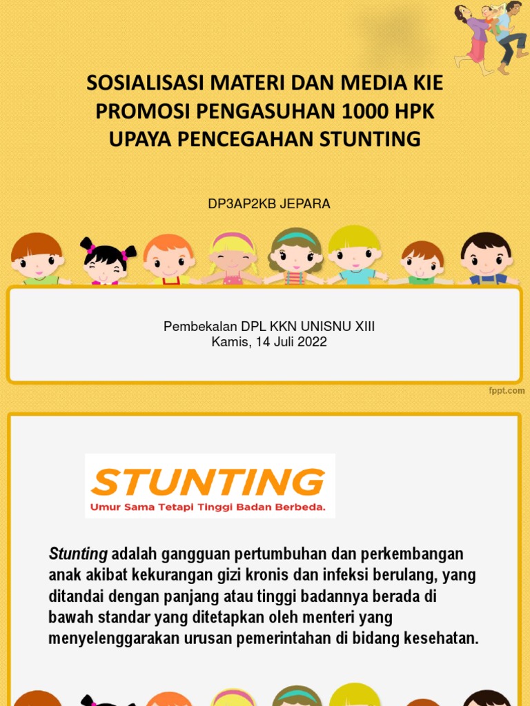 Sosialisasi Materi Dan Media Kie Promosi Pengasuhan 1000 HPK Upaya Pencegahan Stunting | PDF