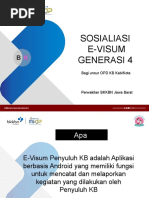 Sosialisasi E-Visum Penyuluh KB PLKB Presentasi FIX | PDF