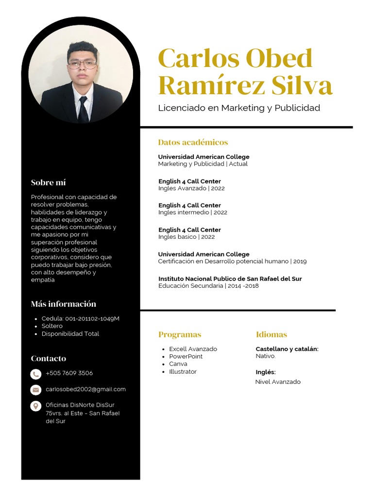 CV Carlos Ramirez Silva | PDF