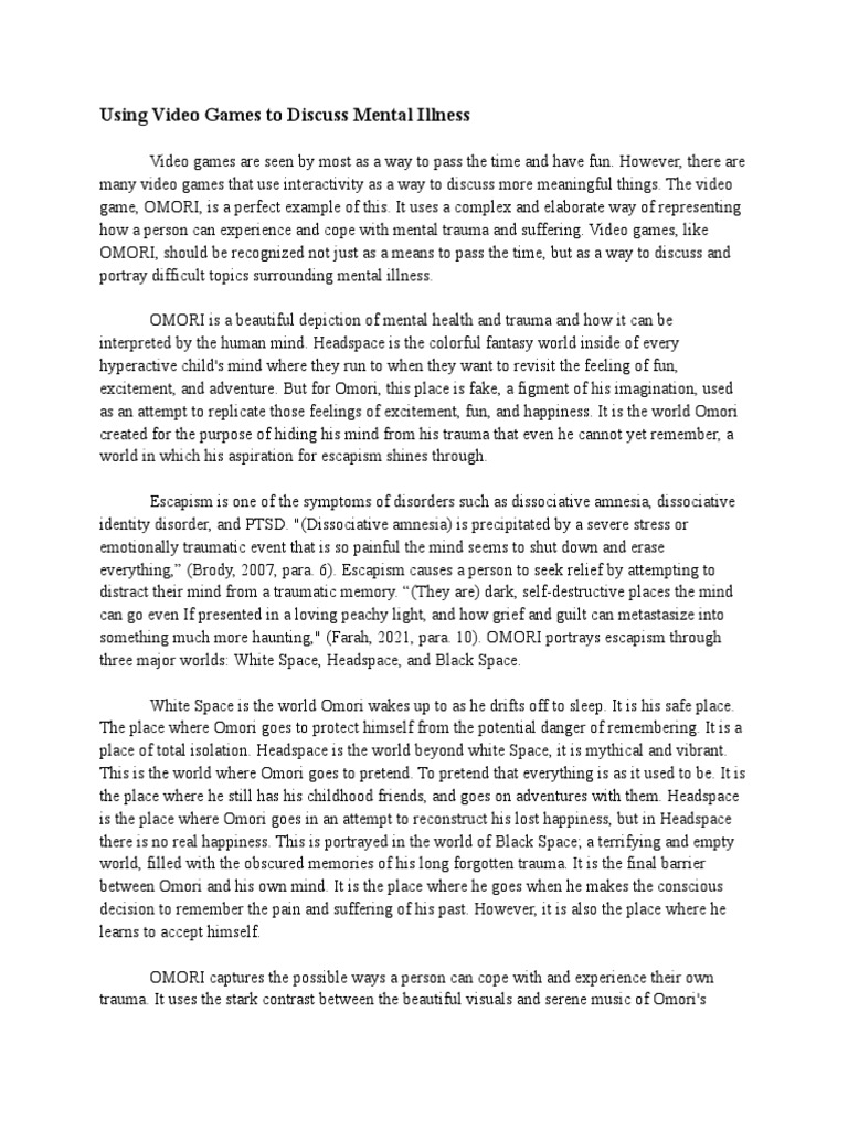 Omori Editorial | PDF | Psychological Trauma | Dissociation (Psychology)