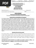 Modelo Boletin Literal B de 2do Grado | PDF | Lingüística