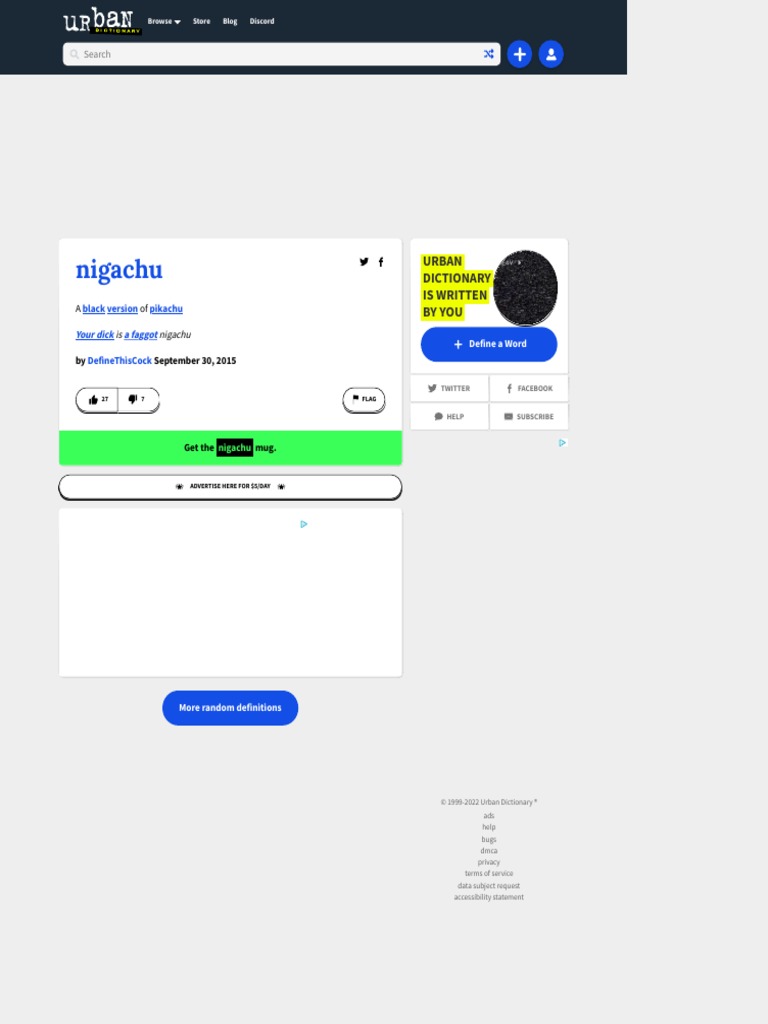 Urban Dictionary Nigachu | PDF