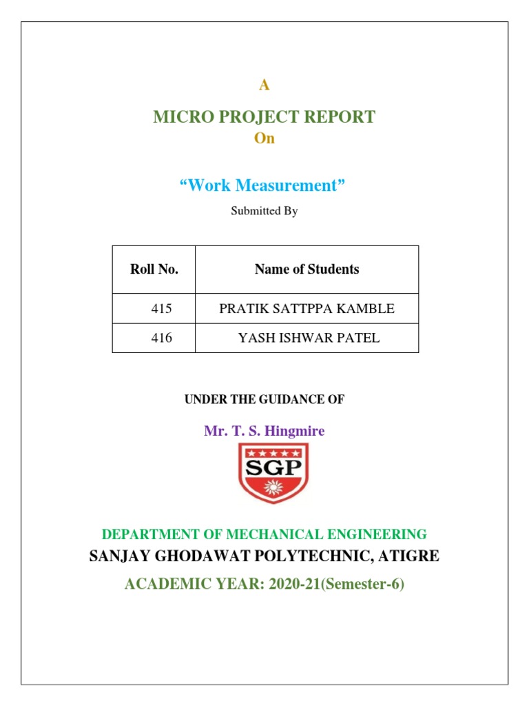 Work Measurement - IQC Project | PDF | Economies | Business