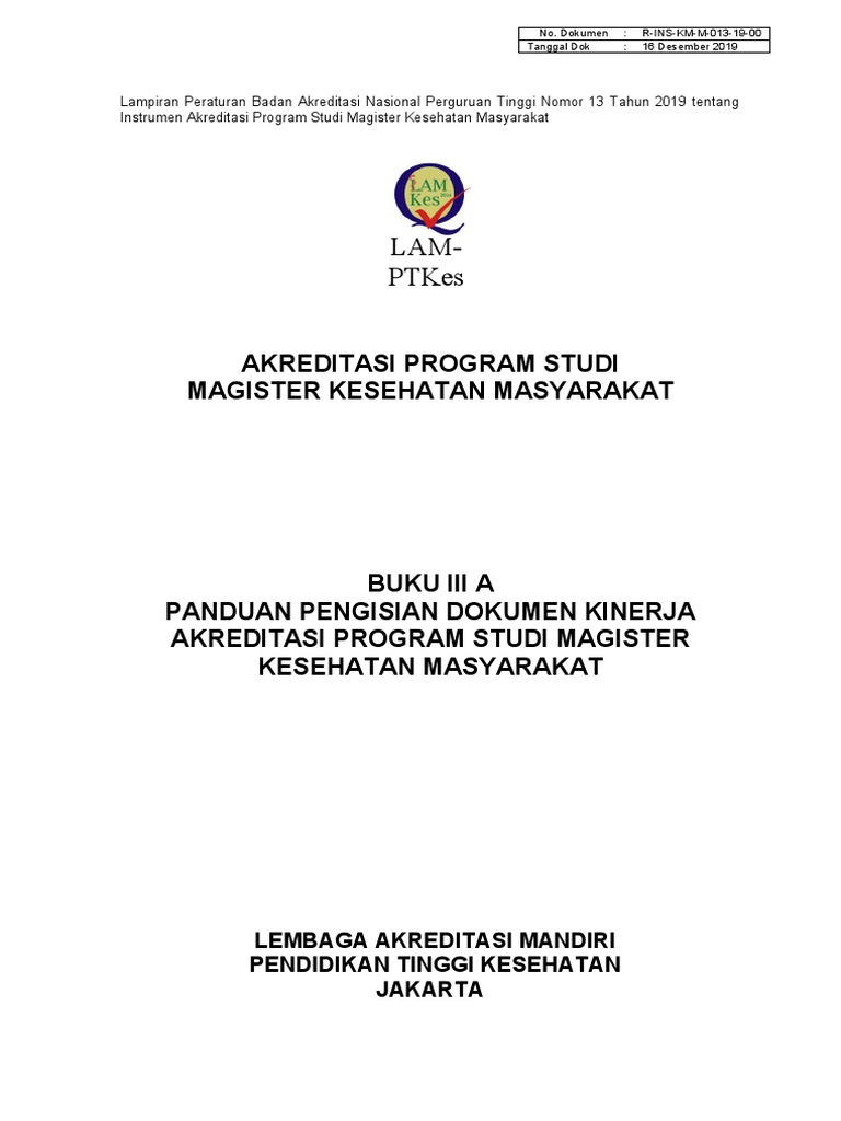 Lkps Magister Kesmas | PDF