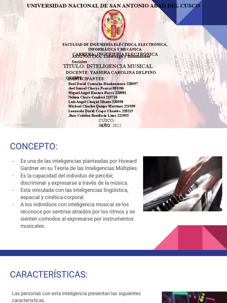 Inteligencia Musical según Gardner | PDF | Ritmo | Inteligencia
