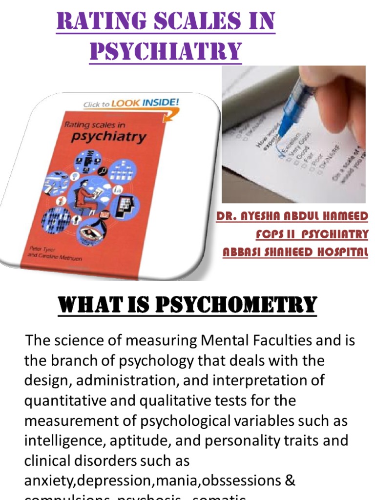 Rating Scales in Psychiatry | PDF | Wechsler Adult Intelligence Scale ...