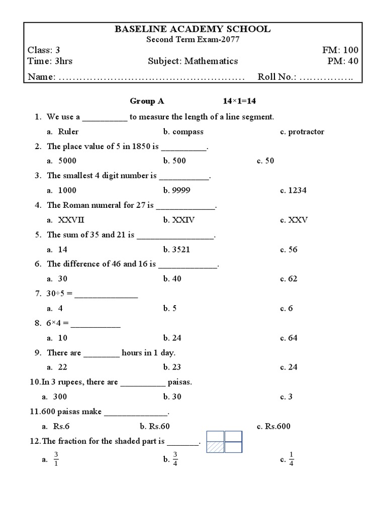3 Maths | PDF | Lexicology | Numbers