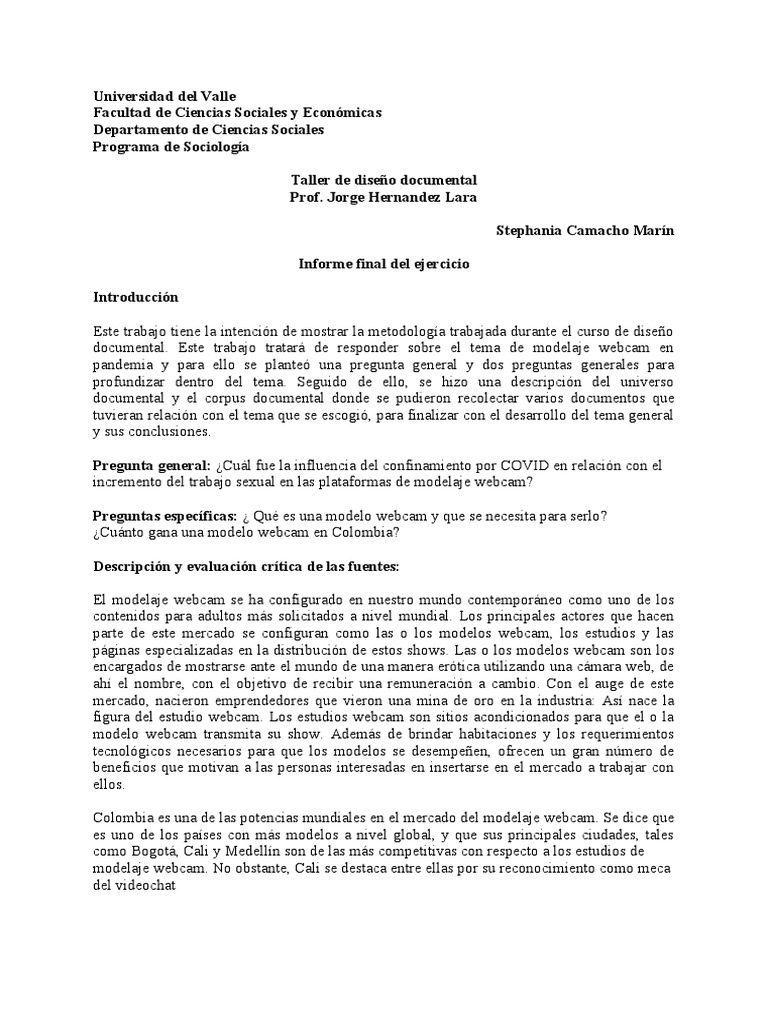 Modelos Web Cam | Descargar gratis PDF | Desnudez | Colombia