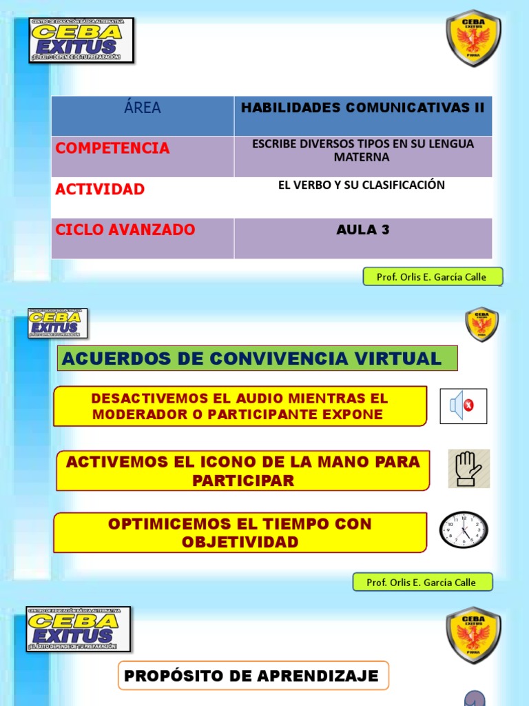 La Clasificación Del Verbo | PDF | Verbo | Gramática