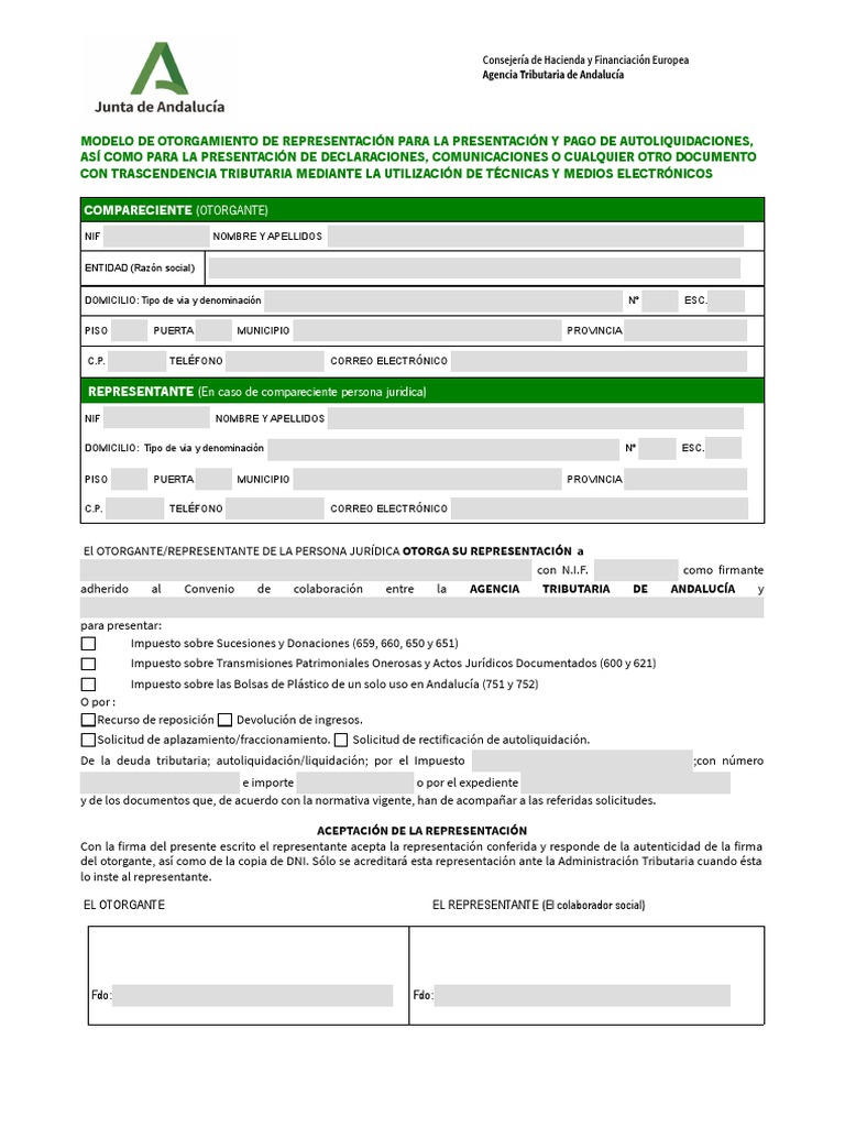 Atrian Convenio Modelo de Representacion | PDF | Gobernancia | Gobierno