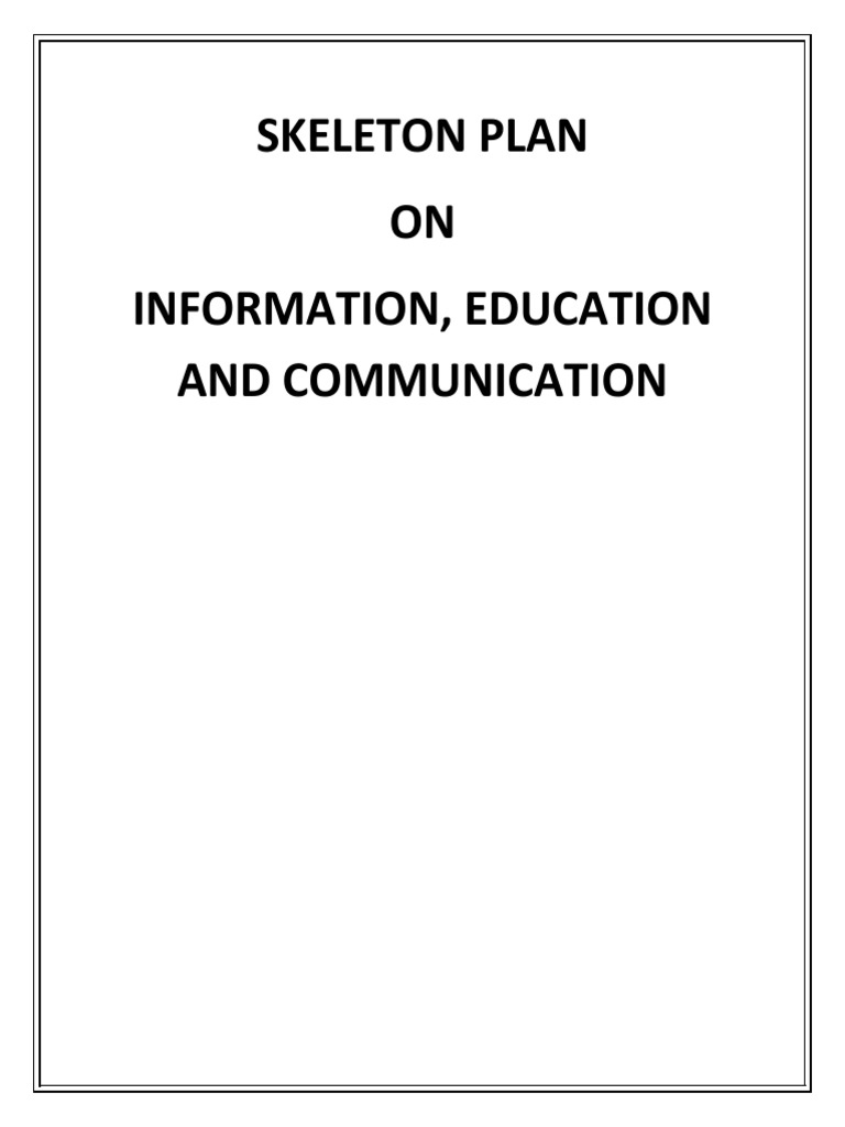 Information Education and Communication | PDF | Communication | Health ...