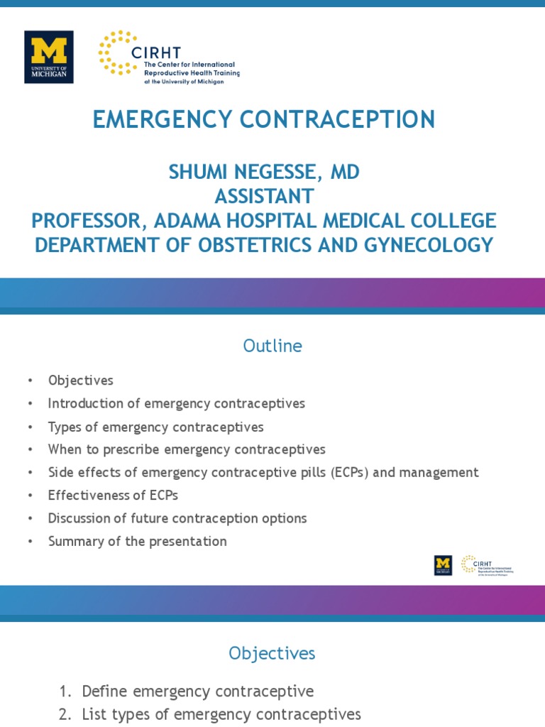 Emergency Contraception Overview and Guidelines | PDF | Birth Control ...