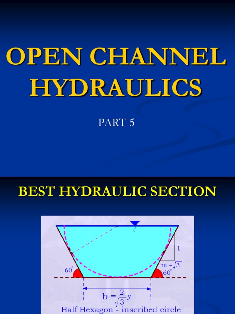 2.5 Open Channel Hydraulics | PDF | Home & Garden | Science & Mathematics