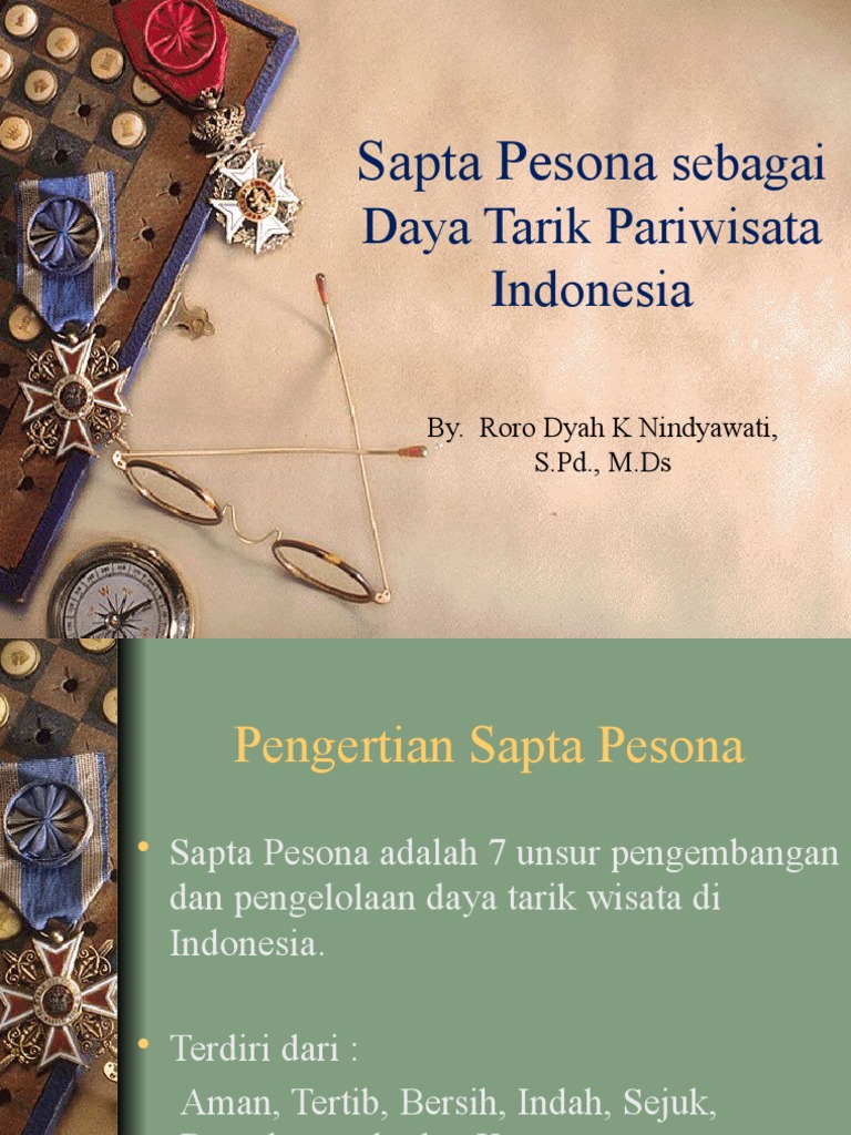 Sapta Pesona SBG Daya Tarik Wisata Indonesia | PDF | Perjalanan
