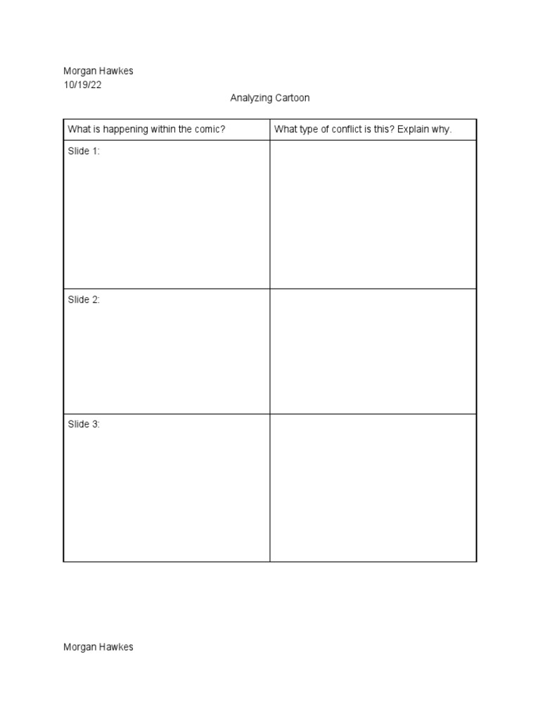DLL Comic Strip Assignment | PDF | Comics