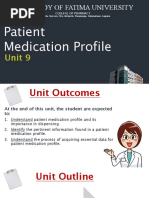 Patient Medication Profile | PDF | Pharmacy | Medical Prescription