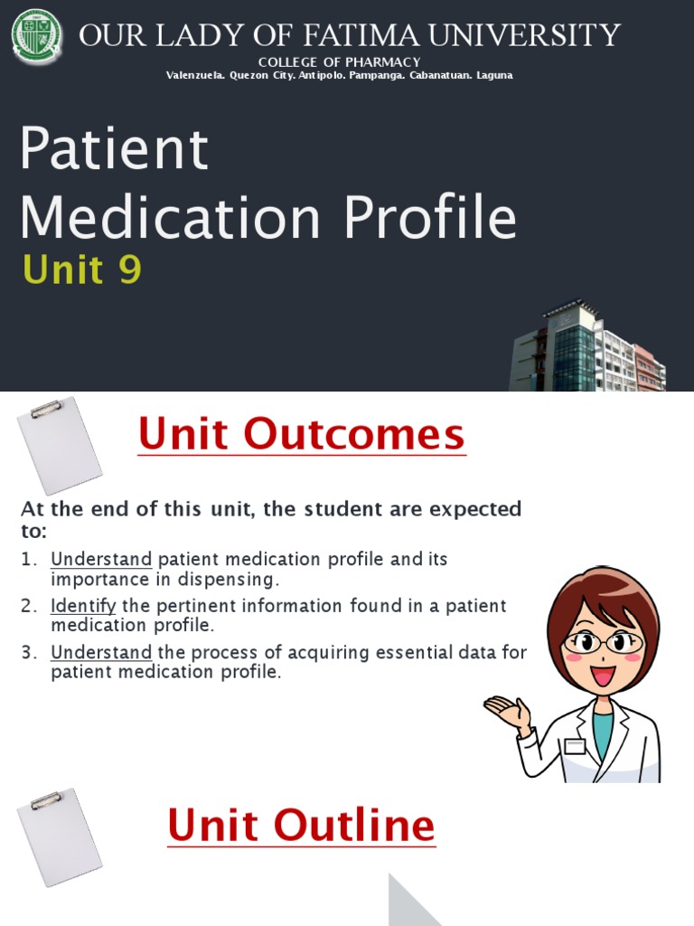 Patient Medication Profile Overview | PDF | Pharmacy | Medical Prescription