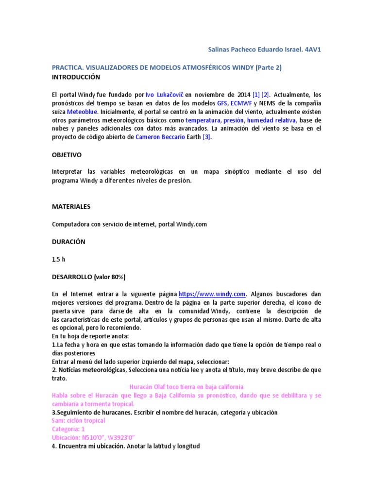 PRACTICA 6 Wyndy | PDF | Nube | Nieve