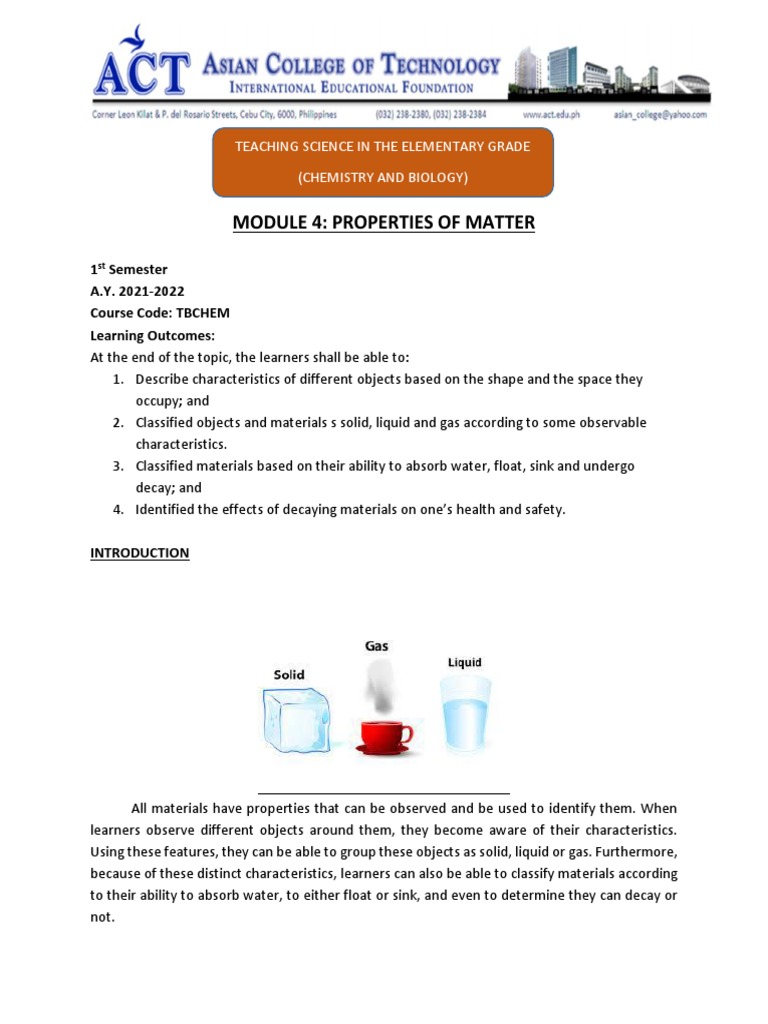 MODULE 4 TBCHEM Students | PDF | Decomposition | Porosity