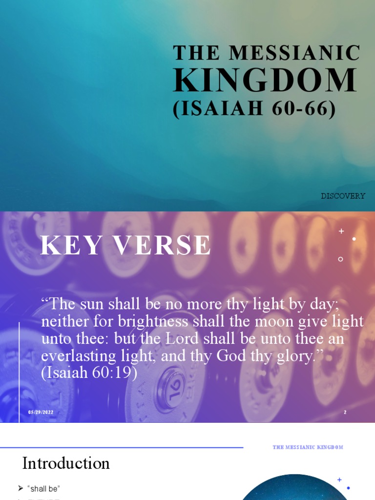 The Messianic Kingdom | PDF | Book Of Isaiah | Messiah