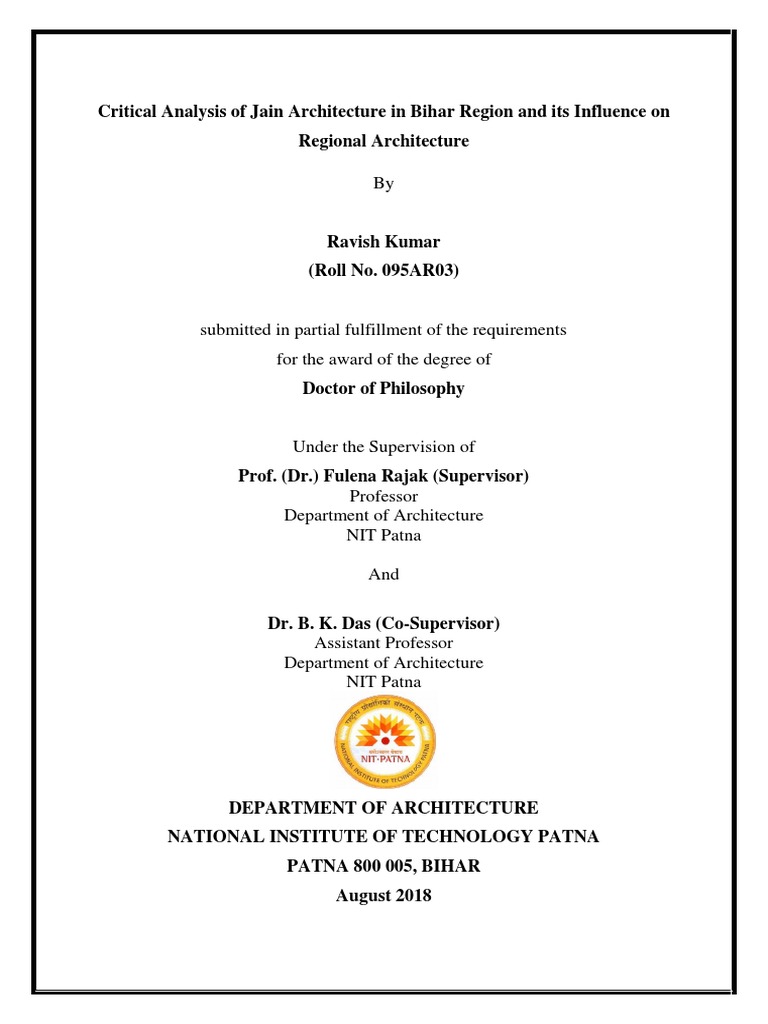 Critical Analysis of Jain Architecture | PDF | Doctor Of Philosophy ...
