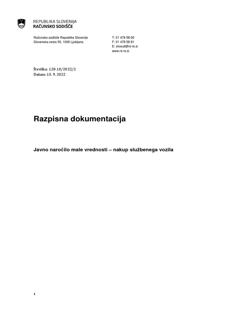razpisna-dokumentacija | PDF