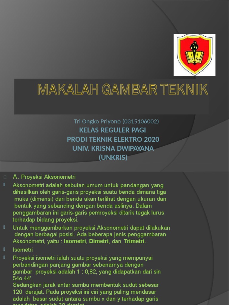 Tri Ongko Priyono - Gambar Teknik | PDF