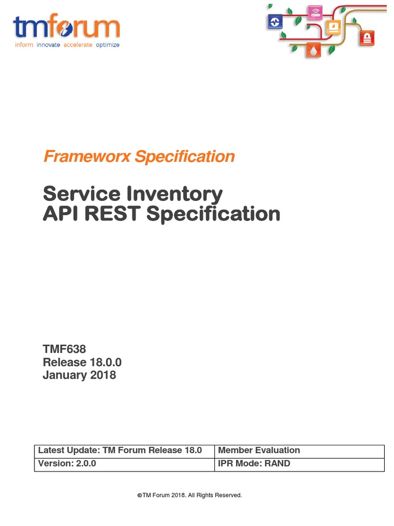 TMF638 Service Inventory API REST Specification R18.0 | PDF | Hyperlink ...