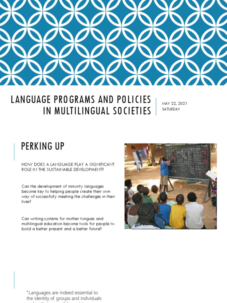 WHY LANGUAGES MATTER in MDGs | PDF | Millennium Development Goals ...