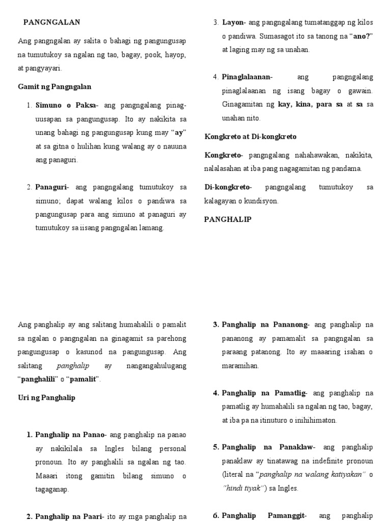 PANGNGALAN | PDF