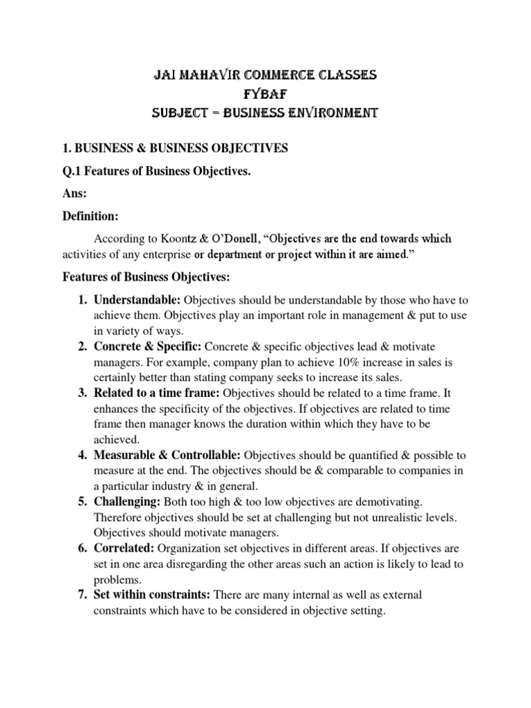 Business Environment Overview for FYBAF | PDF | Entrepreneurship | World Trade Organization