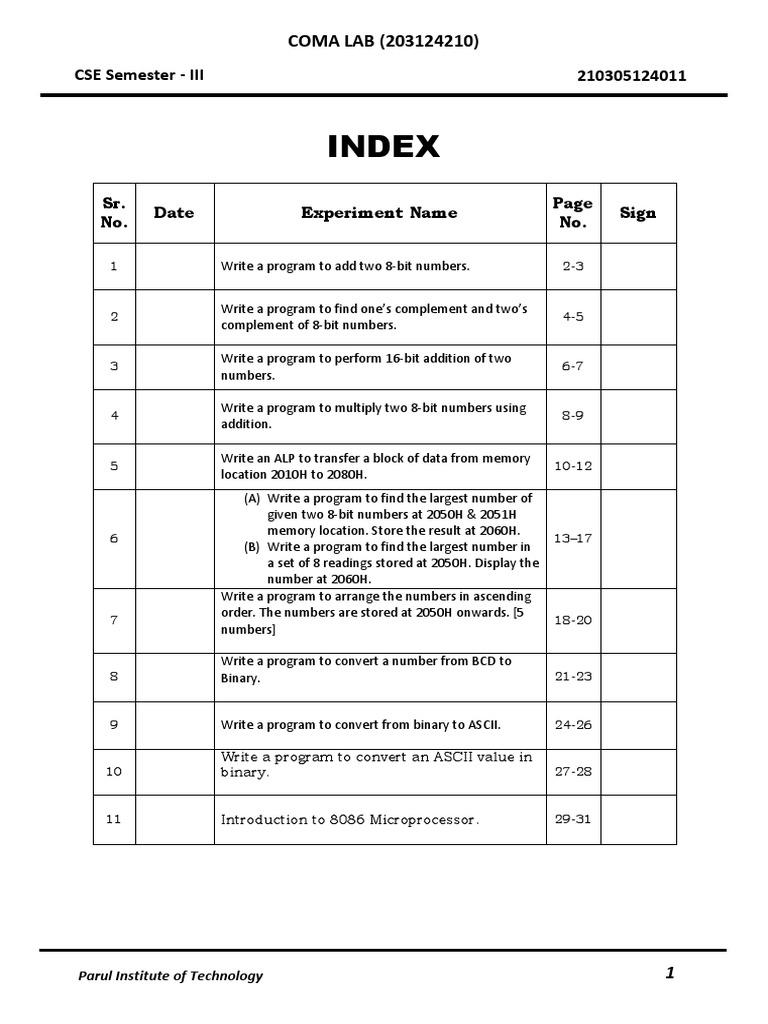 Coma Lab (203124210) | PDF | Computer Data | Computer Memory