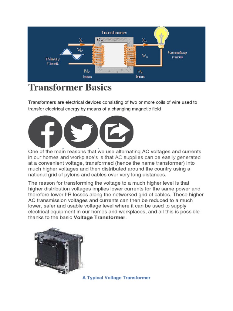 Transformer Basics for Beginners | PDF | Transformer | Inductor