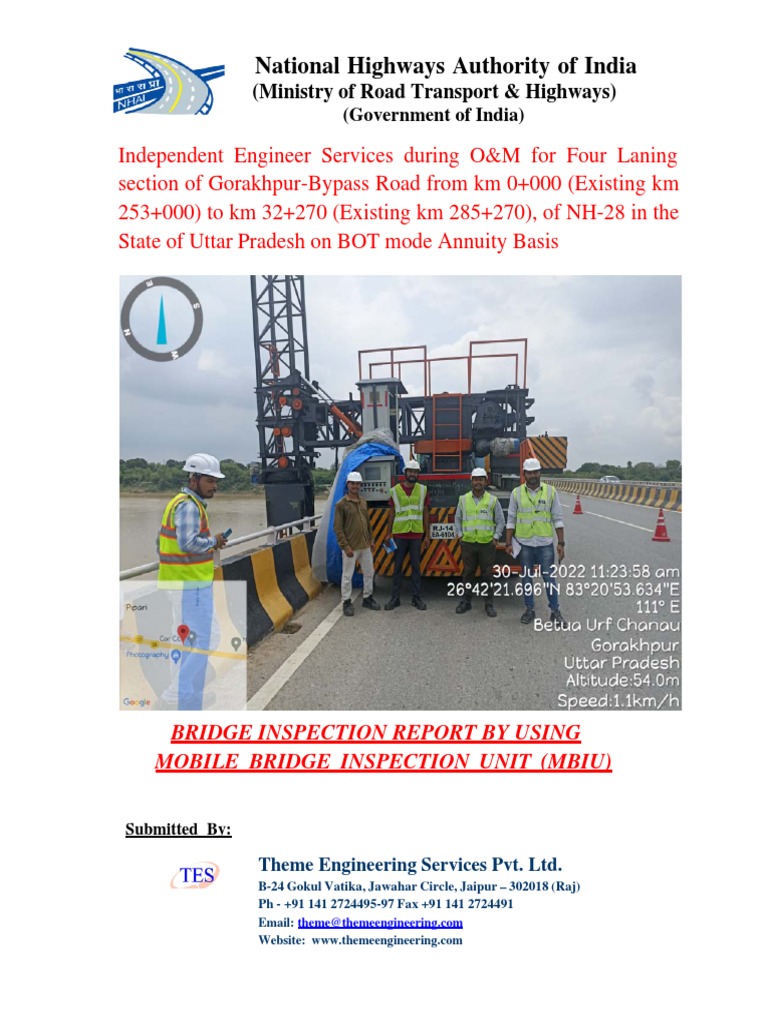 MBIU Report Gorakhpur Bypass | PDF | Bridge | Road Infrastructure