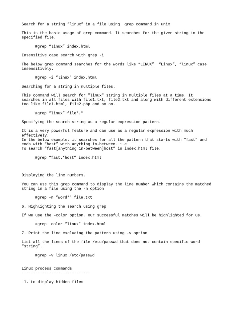 Exploring Linux Commands for Networking, File Management and Process ... Exploring Linux Commands for Networking, File Management and Process ...