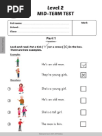 Starter Level English Test For Kids | PDF