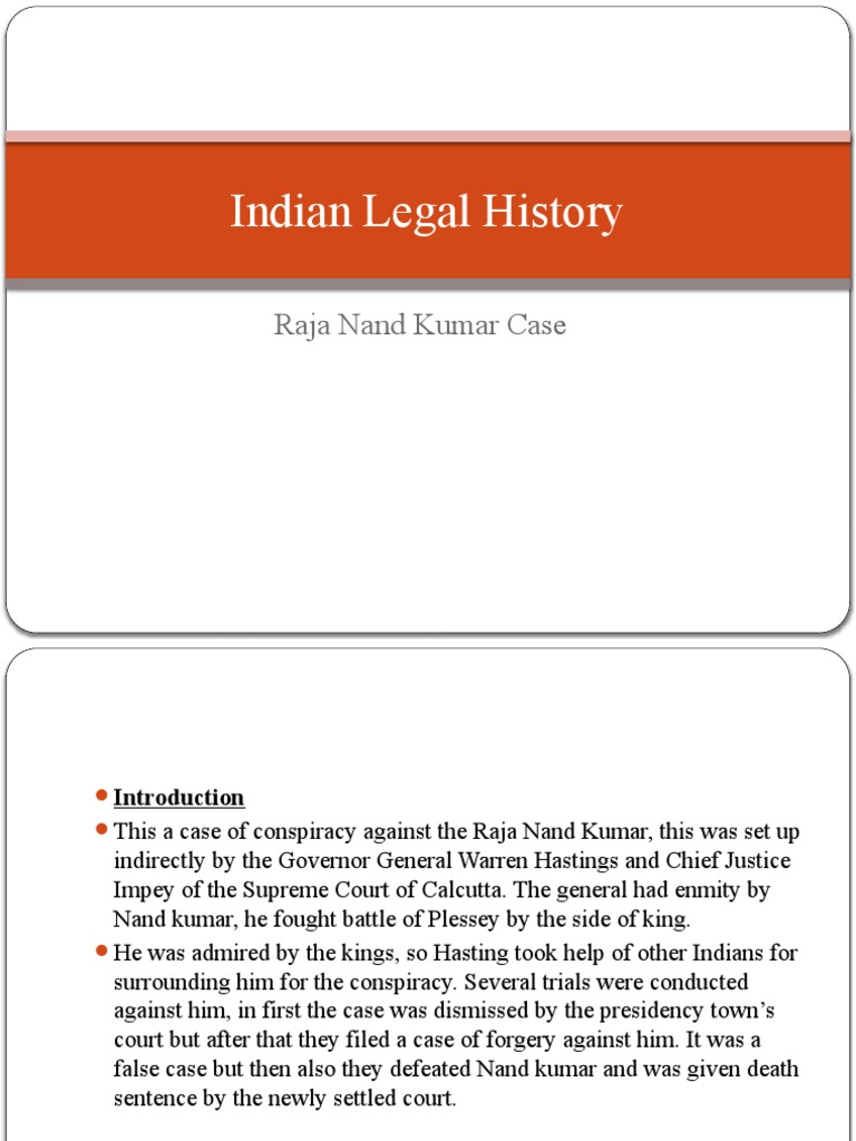 Raja Nand Kumar's Biased Trial 1775 | PDF | Judiciaries | Justice