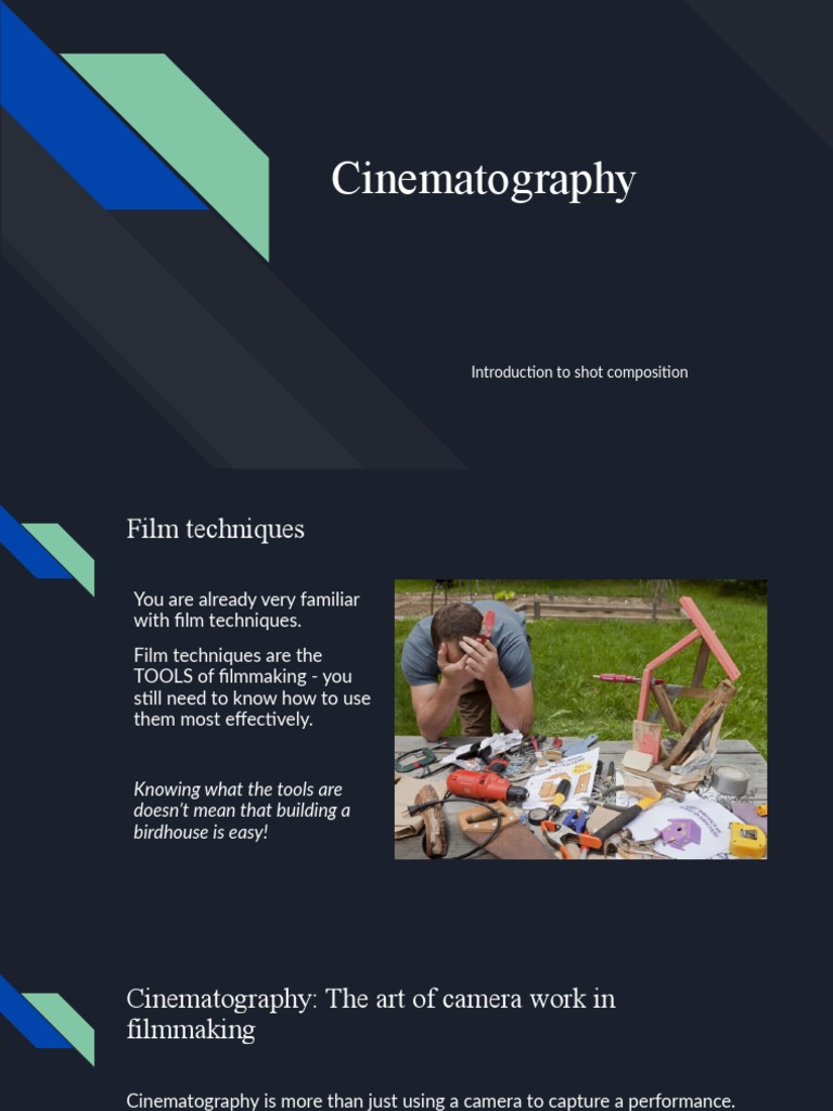Cinematography - Introduction To Shot Composition | PDF | Composition (Visual Arts) | Cinematography