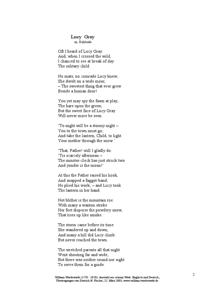 Lucy Gray | PDF