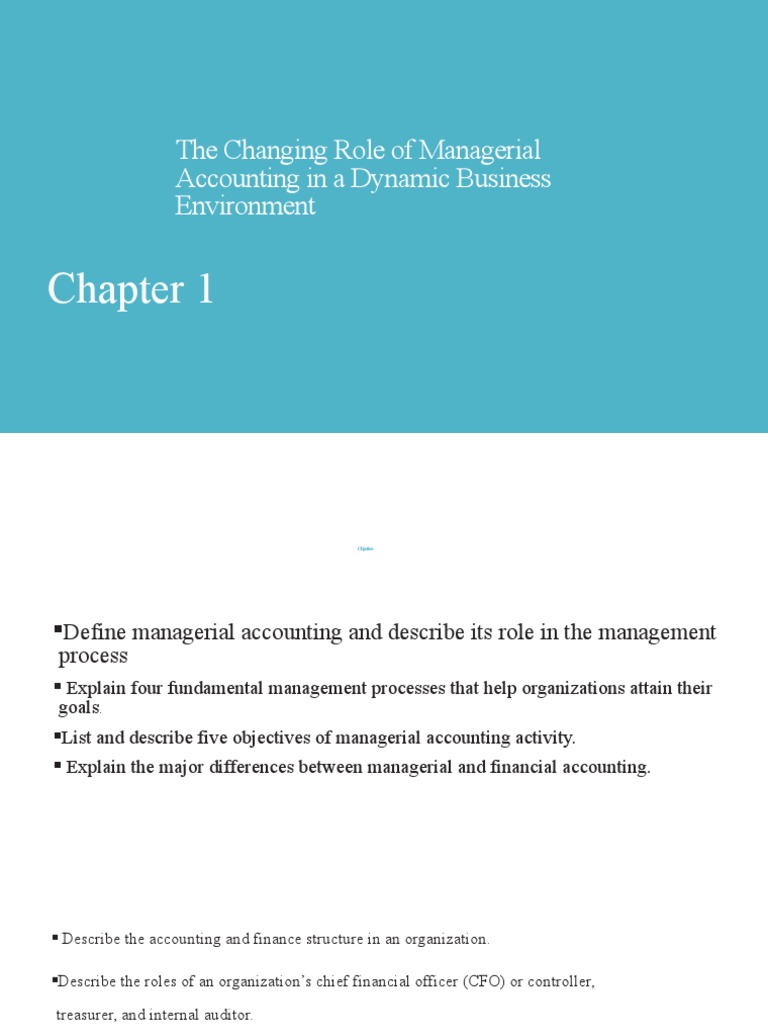 Chapter 1 - Managerial Accounting PowerPoint | PDF | Management ...