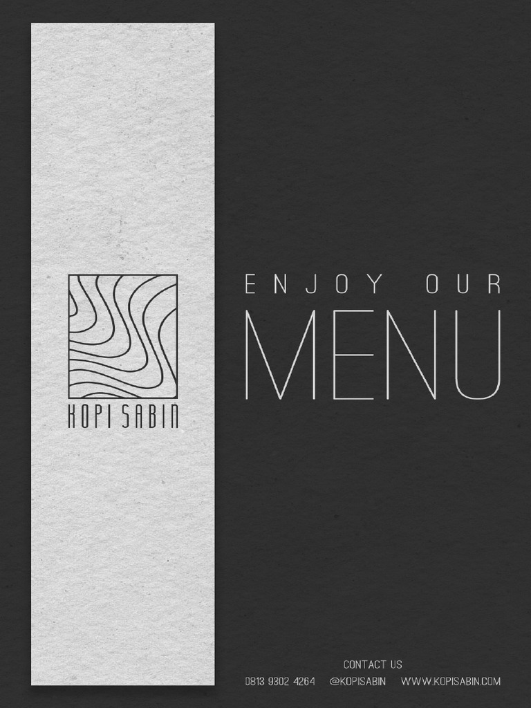 Buku Menu Kopi Sabin 2022 - QR | PDF