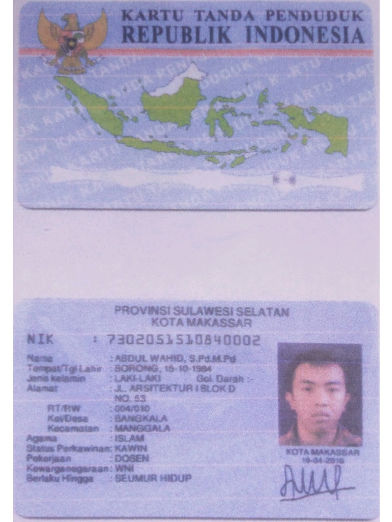 KTP Abdul Wahid | PDF