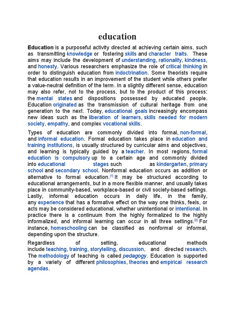 Education Pdf Experience Behavior Modification